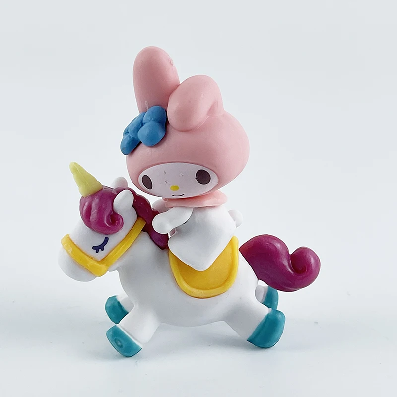 Sanrio Model Melody Cinnamon Kuromi Family Handmade Doll Action Figure ...