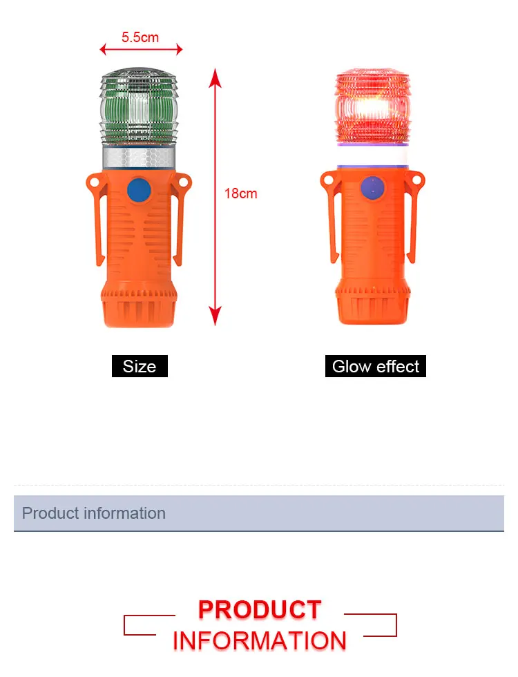Magnetic Rechargeable Car Traffic Patrol Red and Blue Flashing Lights ...