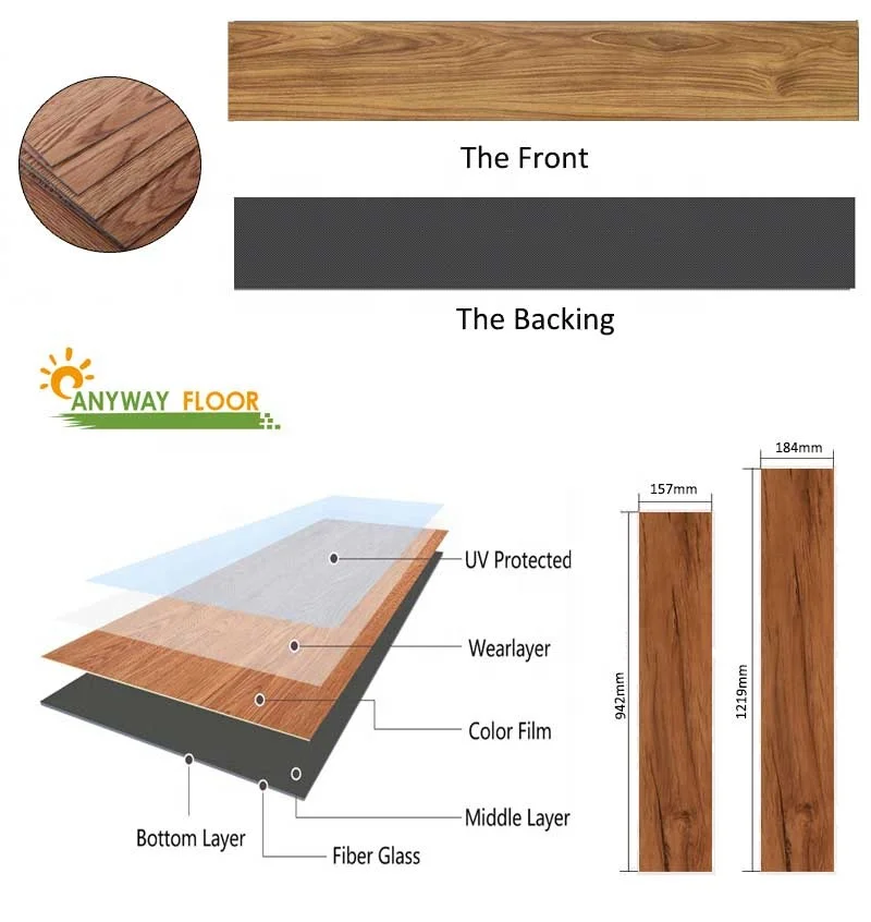 Herringbone & Modular Polyvinyl Chloride Dry Back Waterproof Vinyl ...