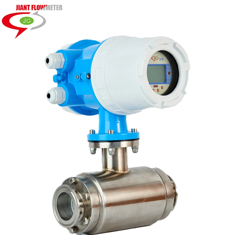 Flow Meter Electromagnetic Dn10~dn2000 Clamp Connection Flow Meter Electromagnetic Milk Beer ...