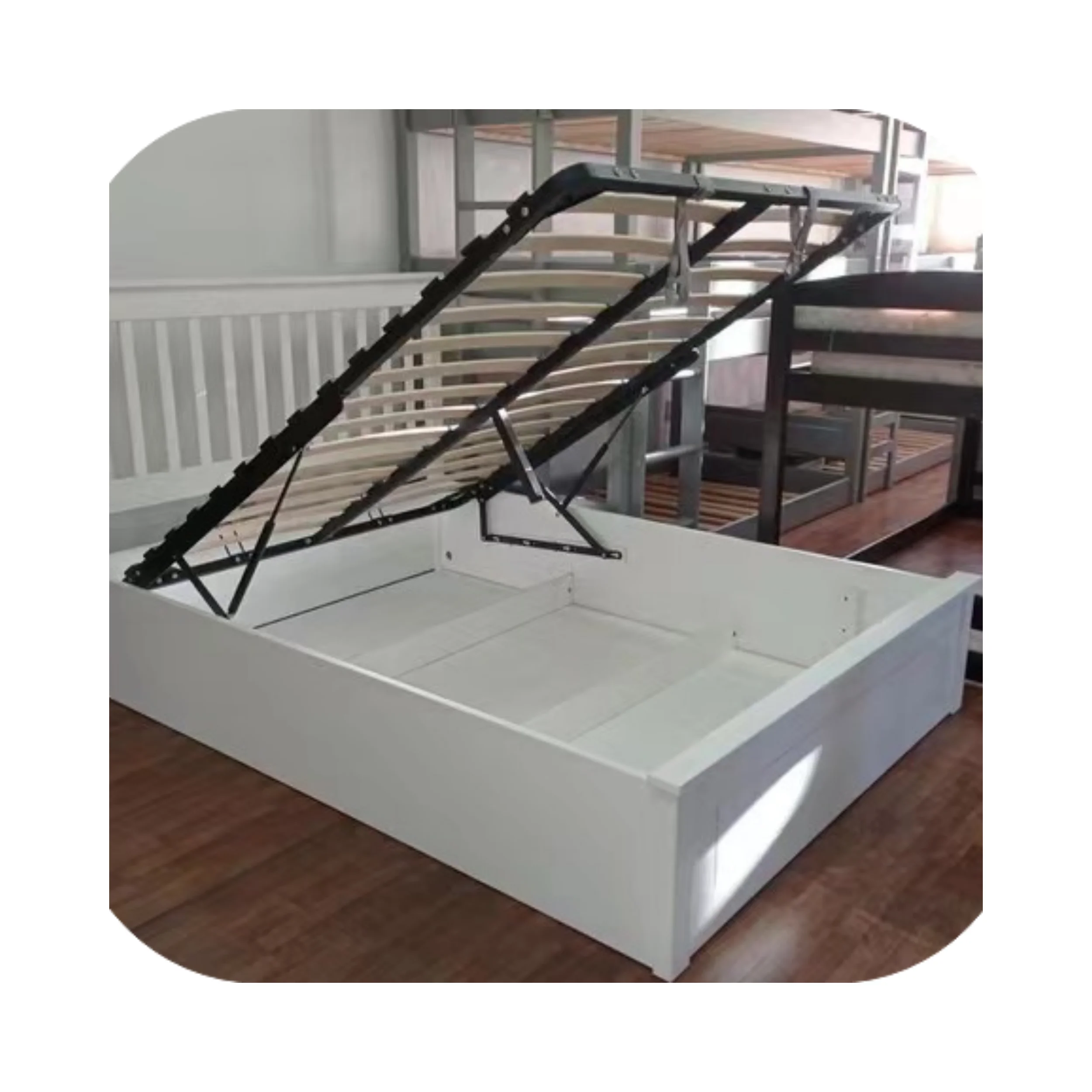 Modern Metal Adjustable Bed Frames Folding Knock Down Metal Bedroom ...