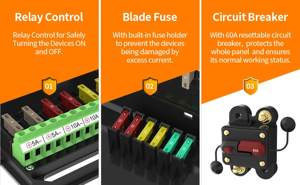 Circuit Car Control Switch Panel Relay System Fuse Wiring Harness ...