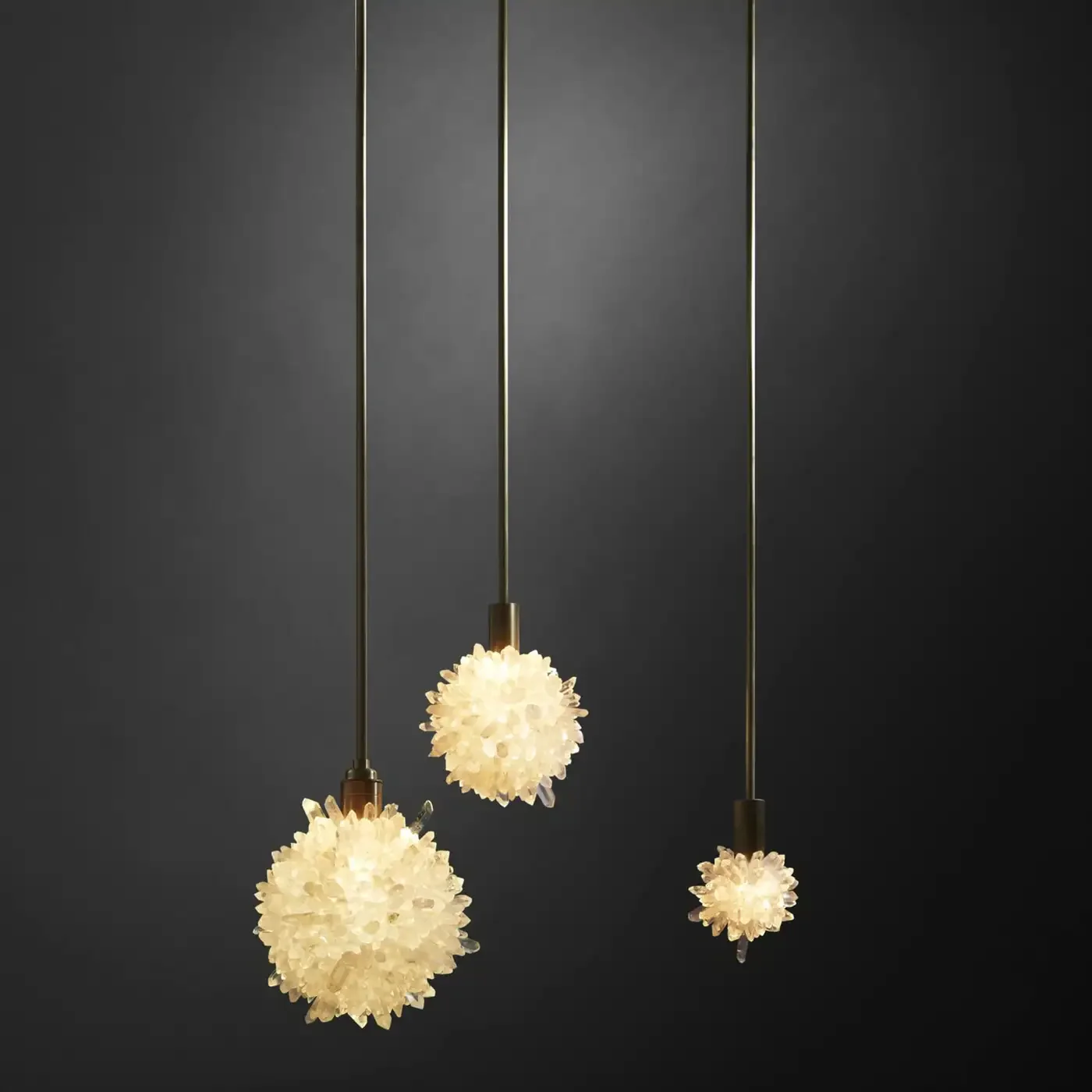 Natural Stone Rock Crystal Lighting Fixtures for Living Room