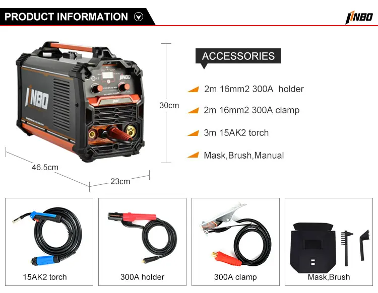 High Quality Aluminum Double Pulse Mini 180 200 Amp MMA MIG Welder ...