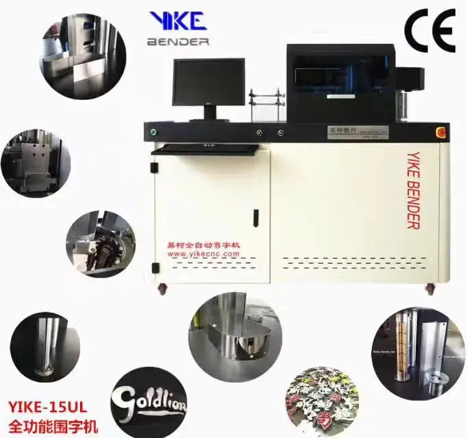 Yike-15ul Cnc Channel Letter Bending Slotting Notching Flanging Machine ...