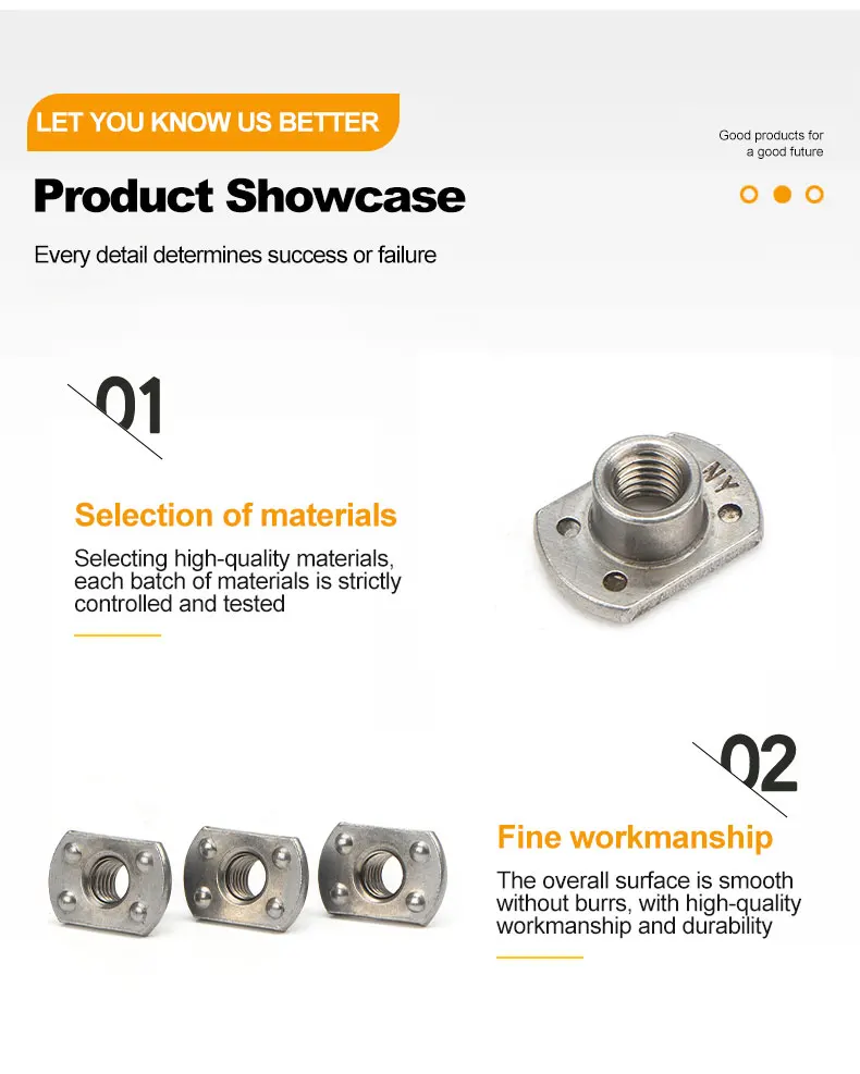 Stainless Steel Furniture Connector T Weld Nut M3 M6 M8 M10 T Type Nut ...