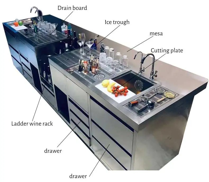 Customizable Bar Counter - High Quality Cocktail Station