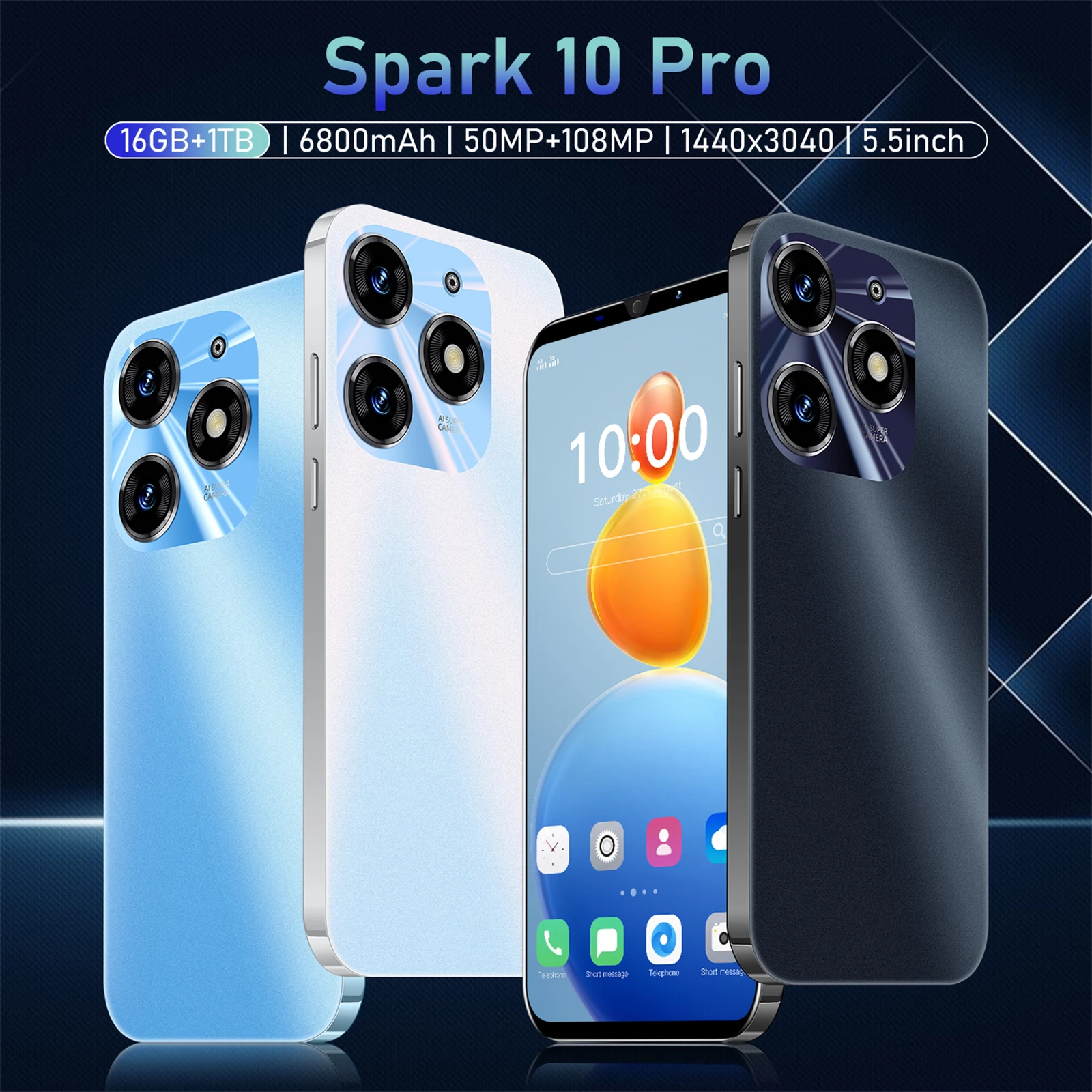 Exclusive Offer! Brand New Wholesale Spark 10 Pro Smartphones 16GB+1TB ...