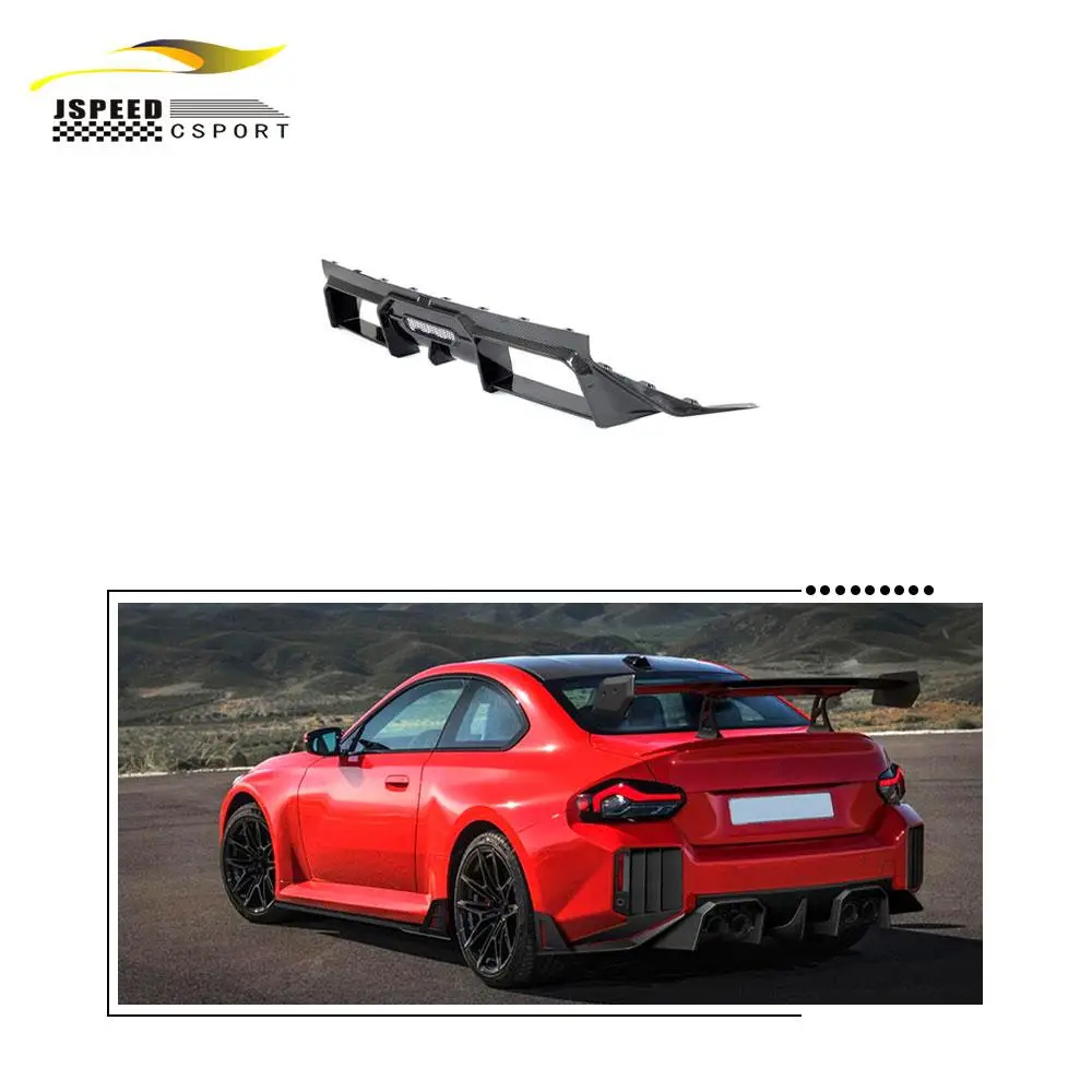 For Jcsportline 100% Dry Pure Carbon Fiber Bmw G87 M2 Rear Bumper ...