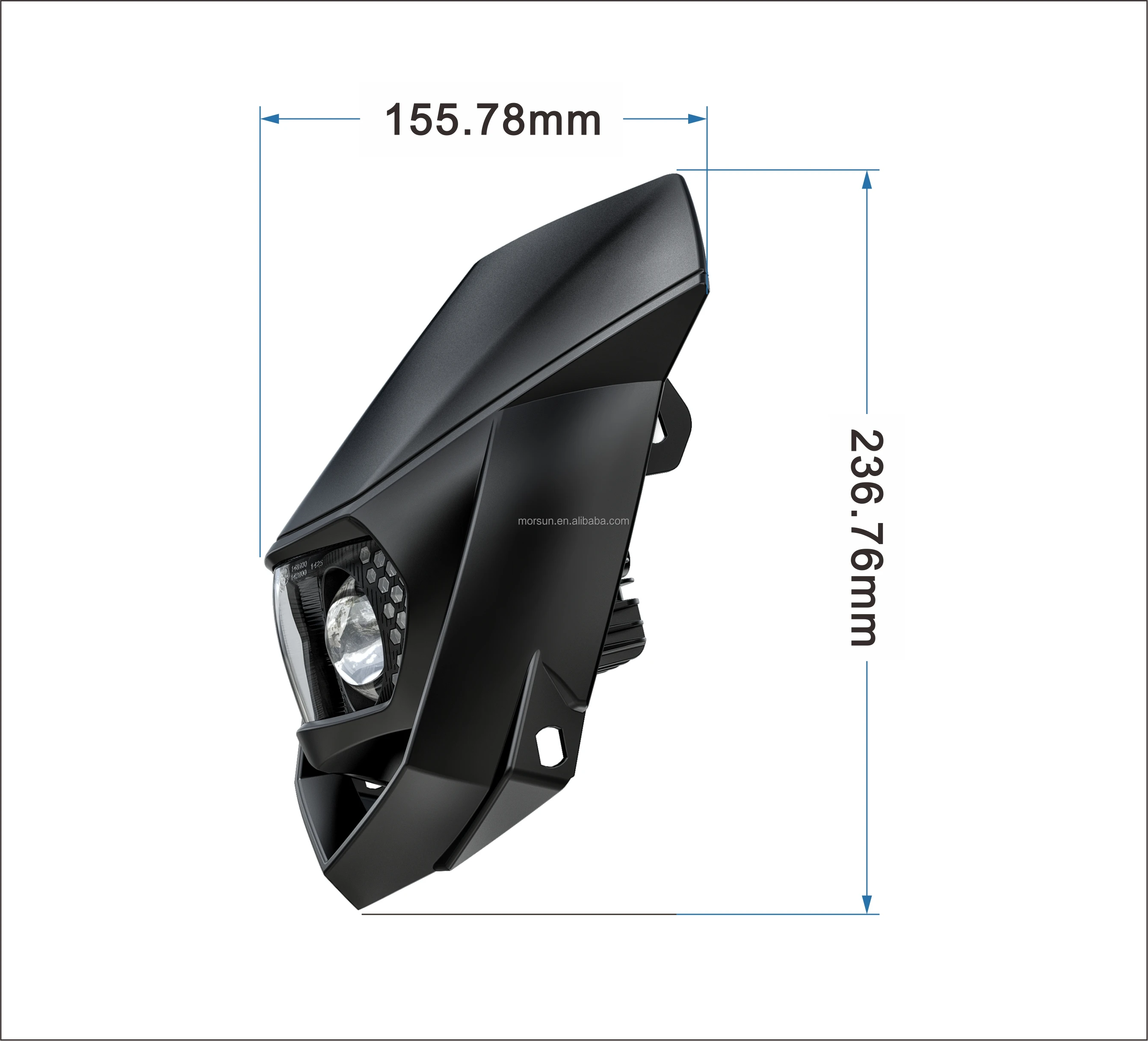 Emark Supermoto Upgrade LED Headlight For Universal KTM Yamaha Kawasaki Suzuki Honda Off Road ...