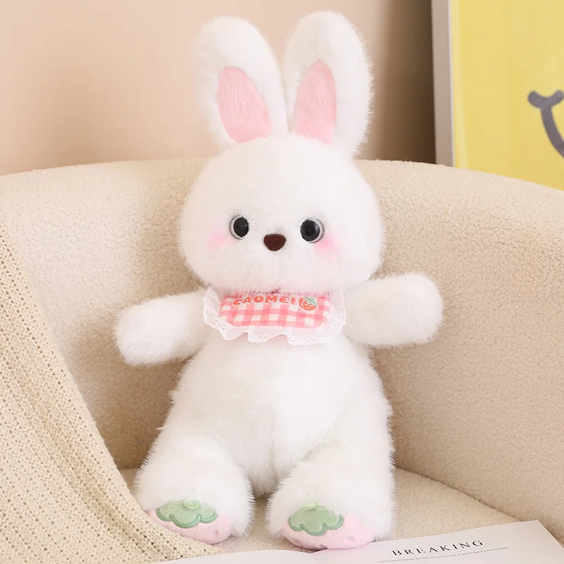 Custom Rabbit Plush Toy Rabbit Throw Pillow Strawberry Rabbit Series ...