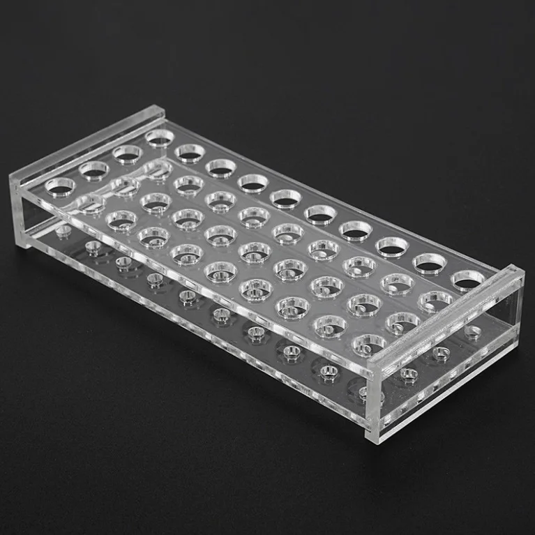 U Shaped Clear Acrylic Tube Holder - 5 Holes Design