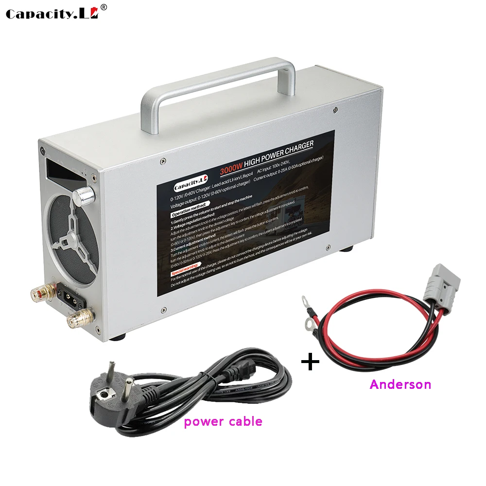 Capacity.li 120v 72v 84v Lifepo4 Charger - Fast & Adjustable