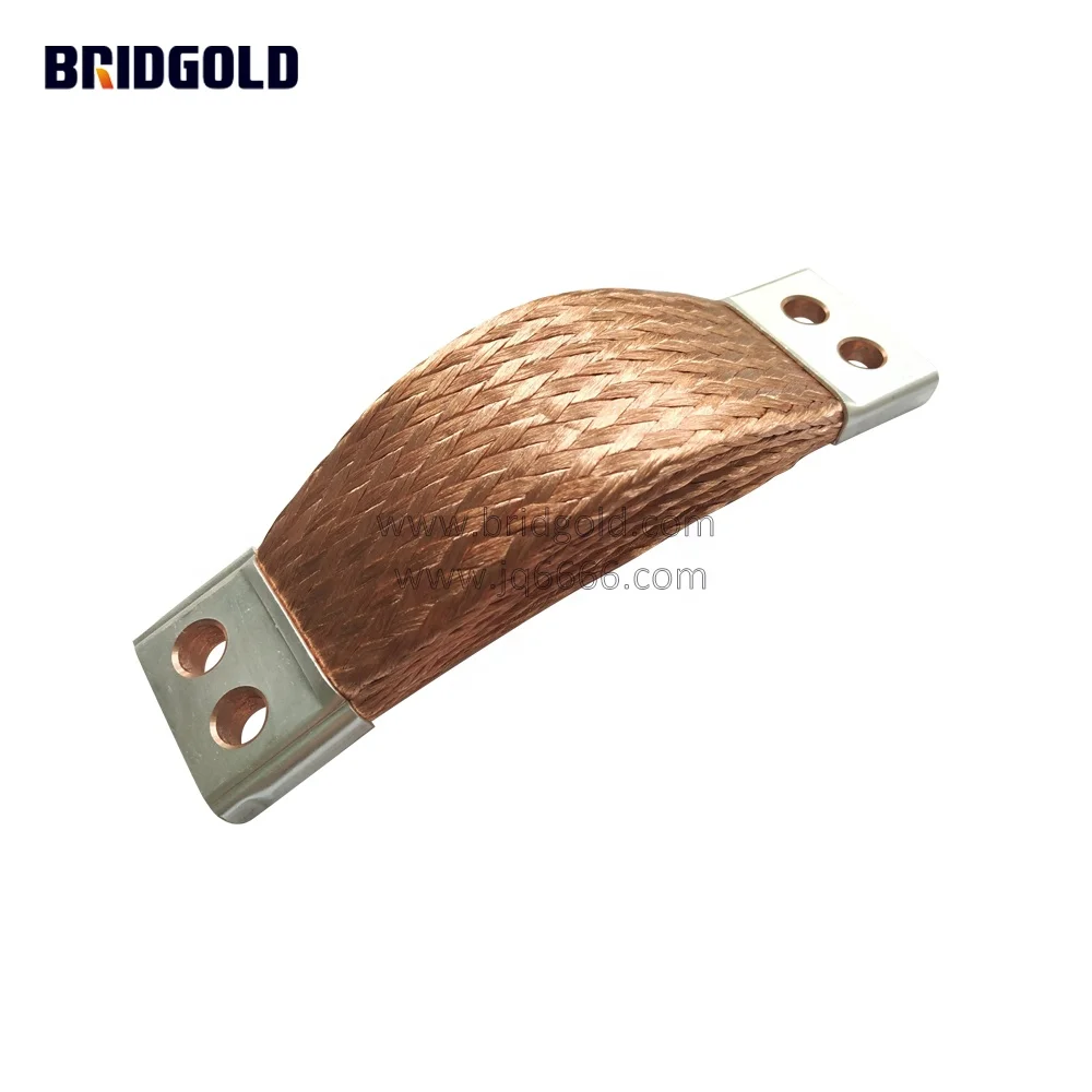 Customized Flat Braided Wire Connector Flexible Copper Busbar| Alibaba.com