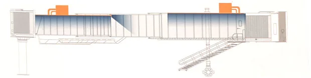 Airport Telescopic Aircraft Passenger Boarding Gangway for Secure and ...