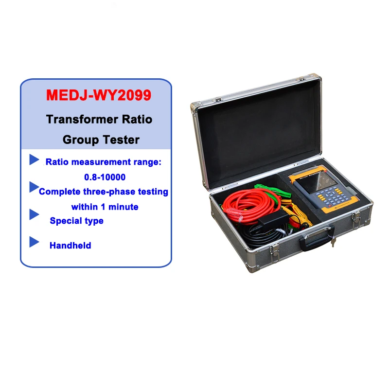 Medj-wy2099 3-phase Handheld Turns Ratio Tester Transformer Turn Ratio ...