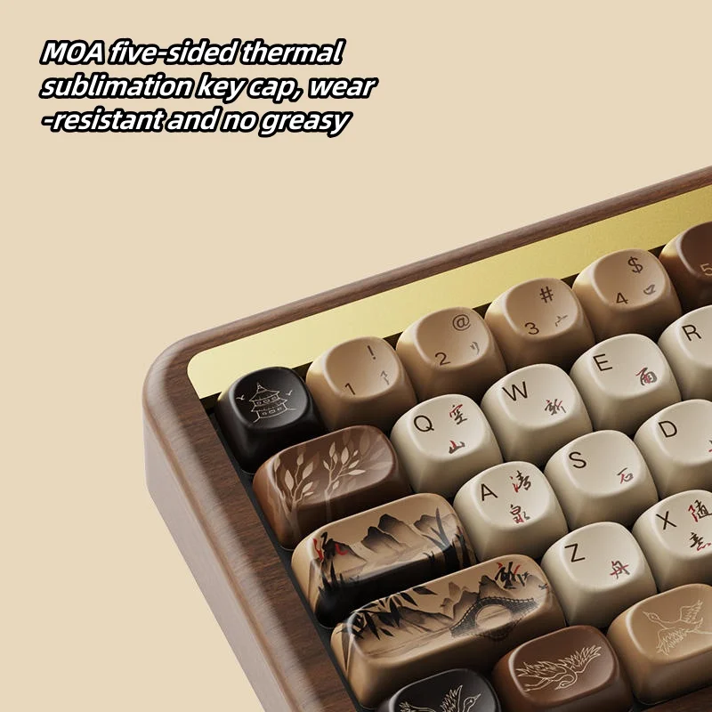 Akko Mu01 Wooden Rgb Mechanical Gaming Keyboard - Hot Swap, 3-mode ...