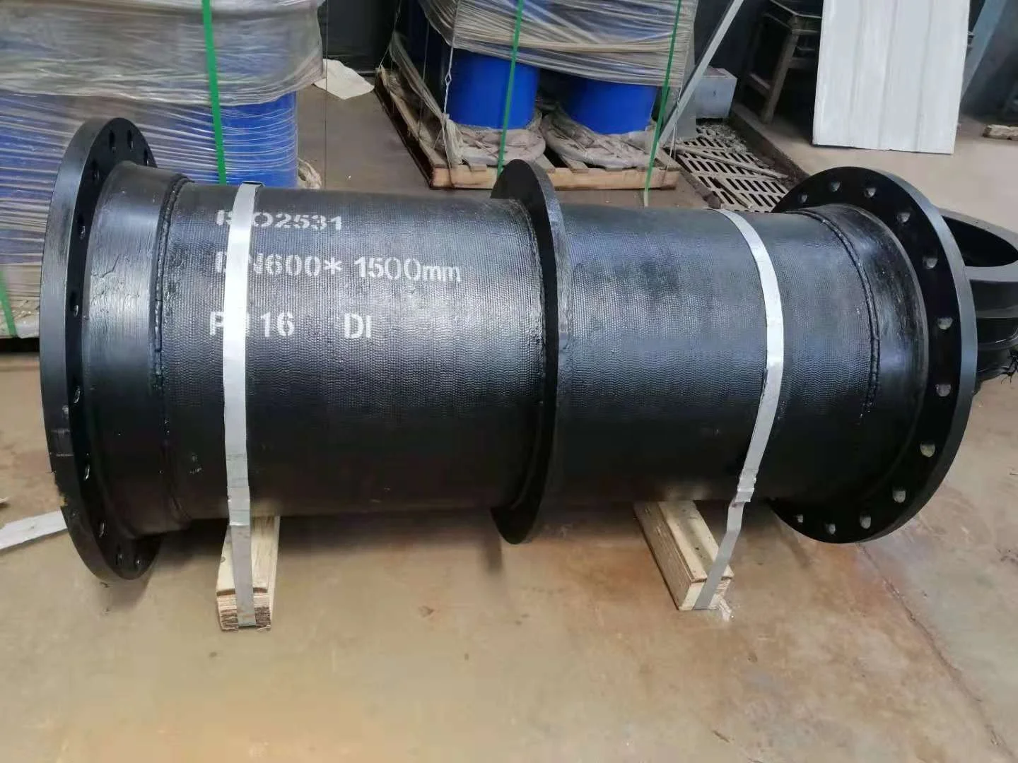 High Quality Ductile Iron Welded On/ Cast On Double Flange Pipe ...