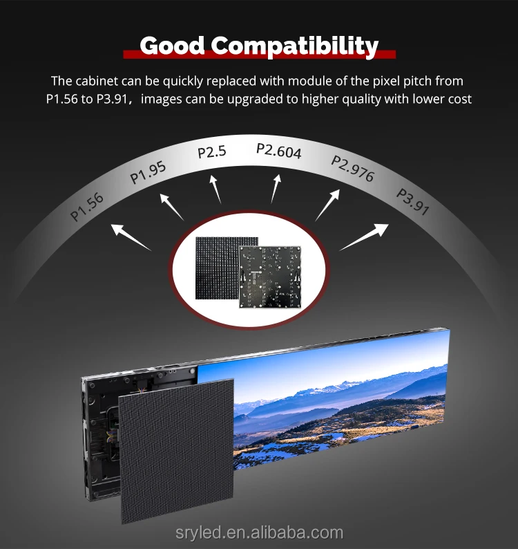 Small Pitch HD Indoor LED Video Wall Display Fixed Installation ...