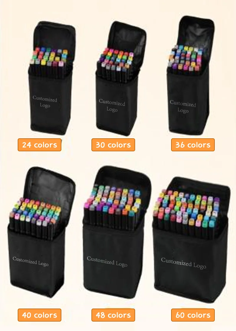 100 Unique Colors Art Marker Pen Set for Drawing & Painting