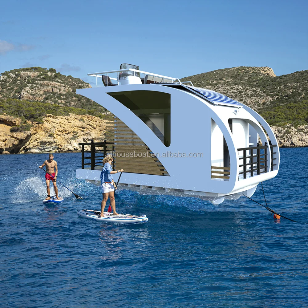 Modular Prefabricated Hotel Tiny Small House Boat Floating Cottages ...