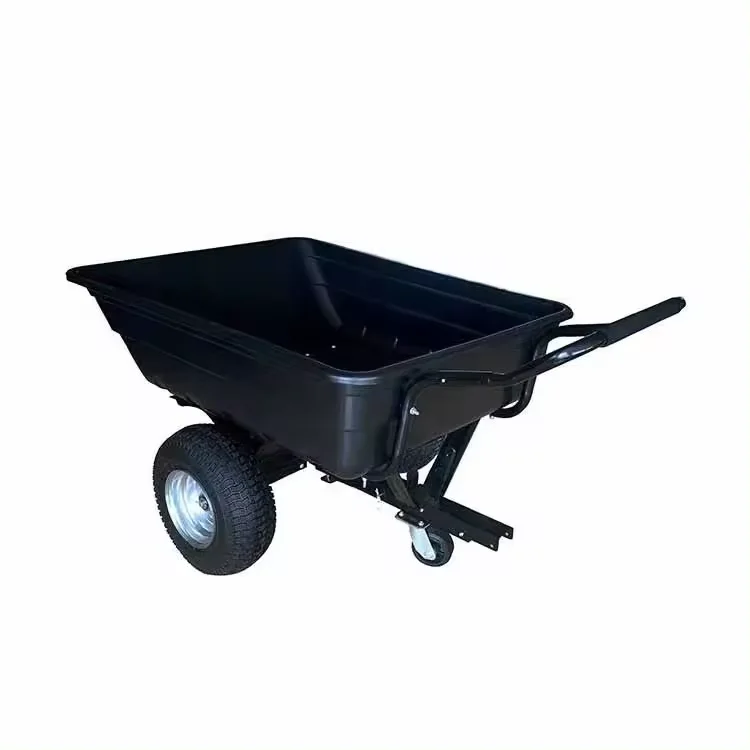 Plastic Garden Farm Atv Dump Trailer Cart Transportation Trailer For ...