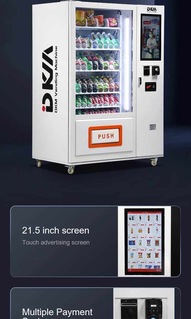 DKM Custom Smart Vending Machine - Food & Beverage Combo