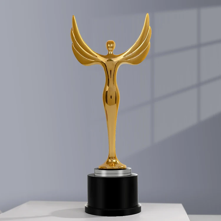 Shining Custom Metal Angel Trophy Award Souvenir Gifts
