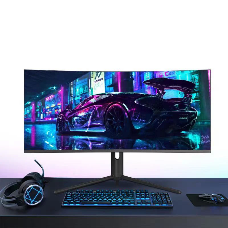 34" Core Gamer I5/i7/i9 Monoblock Curved Monitor Computer 8gb 16gb 32gb ...