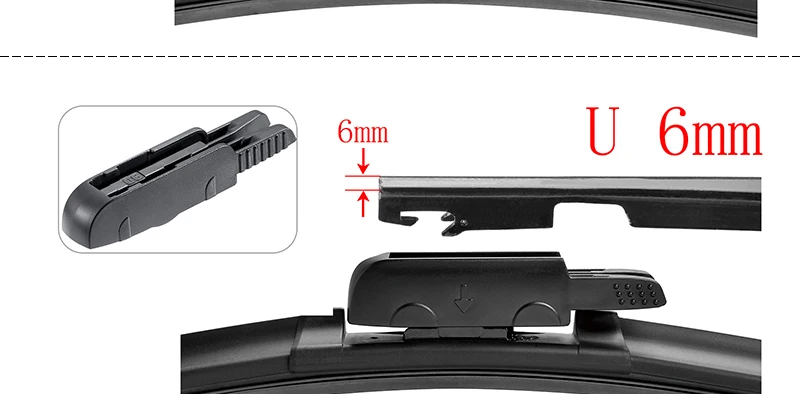Baoyi Quality Multifit Flat Replaceable Adapter Frameless Windshield ...