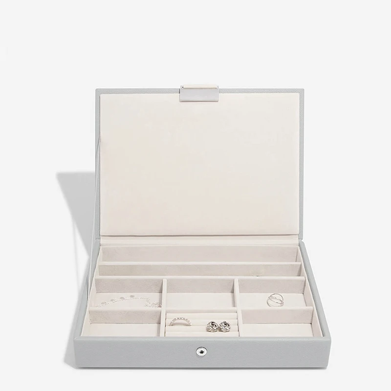 OJR Can Superimpose Ring Necklace Organizer Leather Body Jewelry Trunk ...