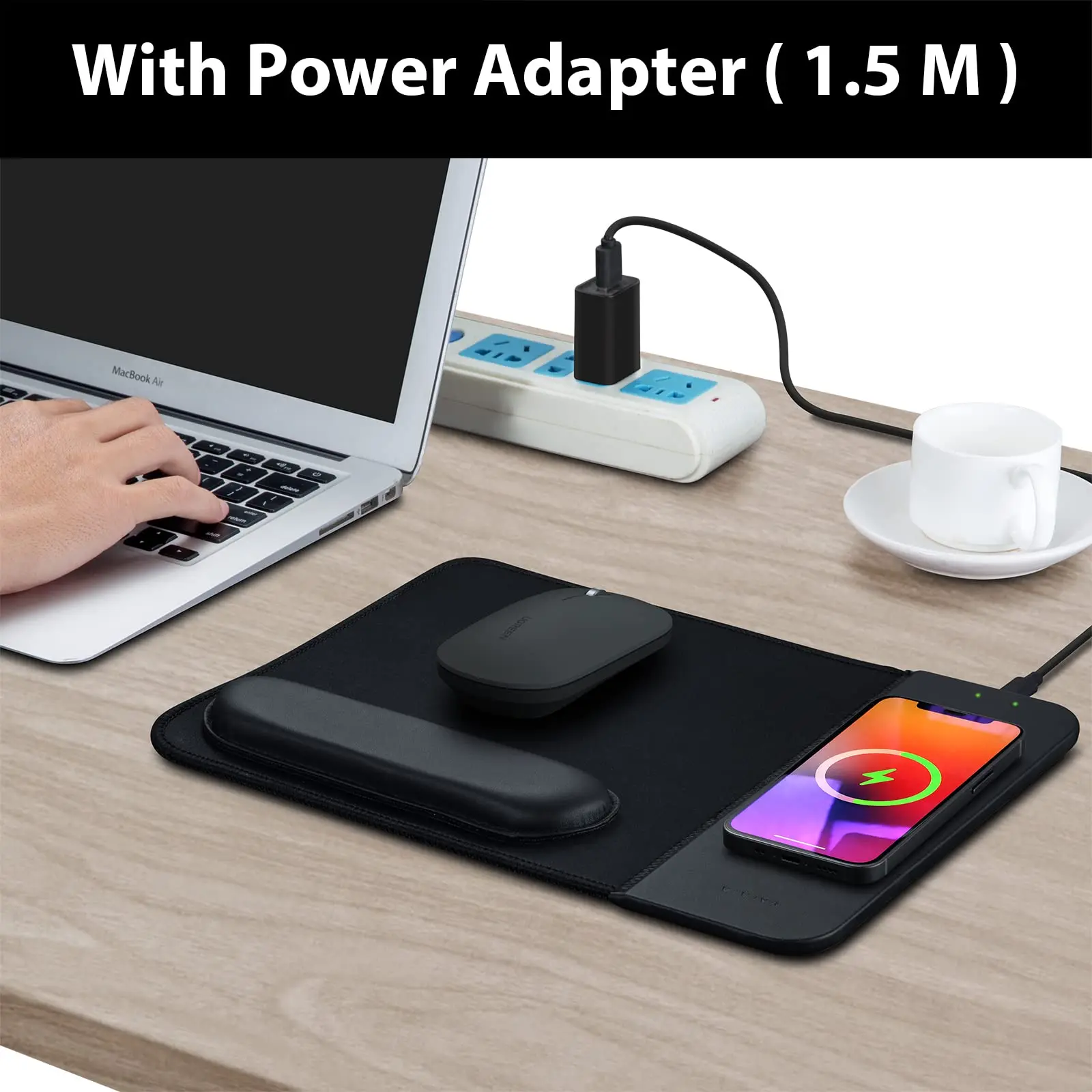 Custom Wireless Charging Computer Mouse Pad With Detachable Wrist ...