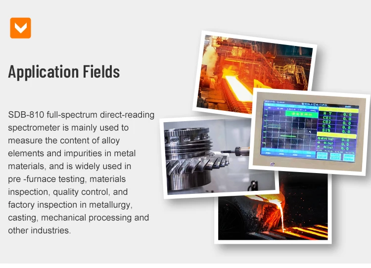 Direct Reading Spectrometer Accurate Spectral Analyzer Testing Equipment For Measurements And