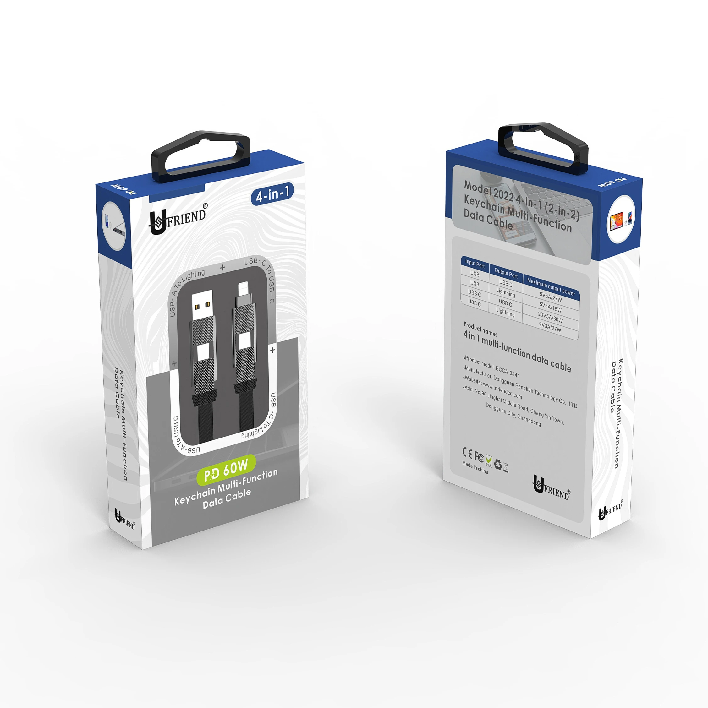 4 In 1 Data Cable Pd60w Fast Charging Cable Usb Original Mobile Phone ...