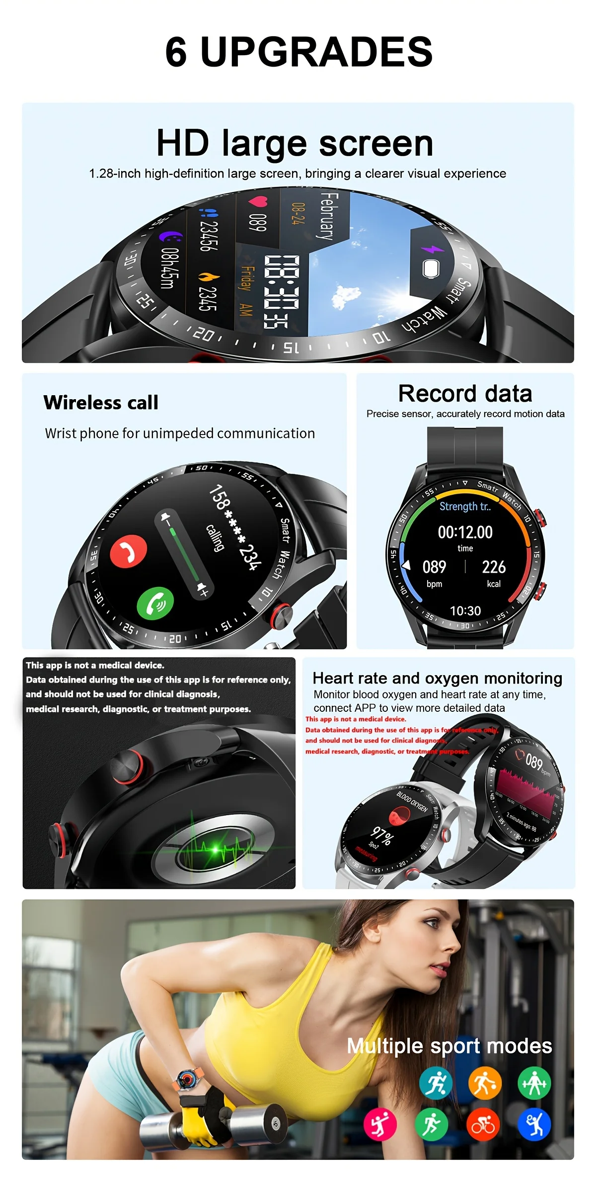 IP67 Waterproof Smart Watch - Fitness & Call Tracking