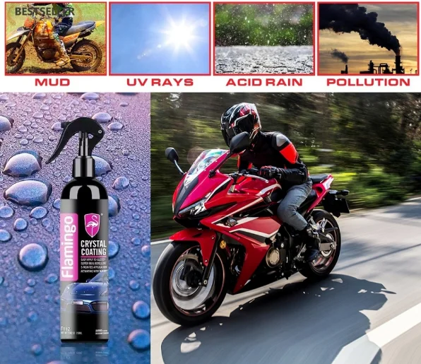 Flamingo Crystal Coating - 250ml Ceramic Motorcycle Care