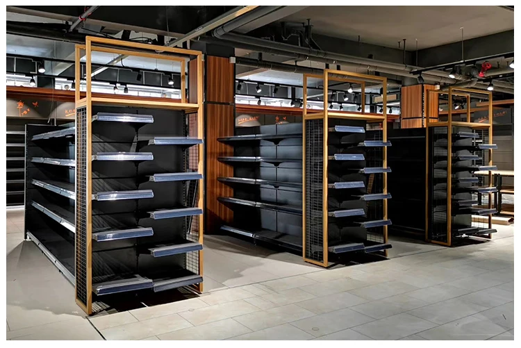 Heavy Duty Grocery Stores Shelf Supermarket Shelves Supermarket Gondola ...