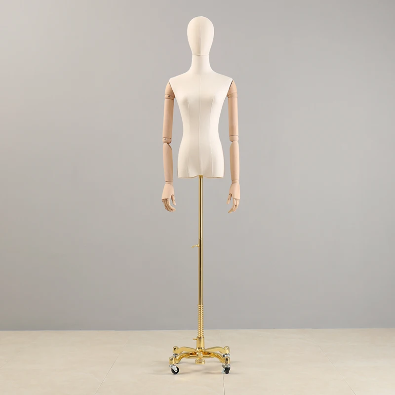 Wholesale Wooden Arm Female Mannequin for Fashion Display