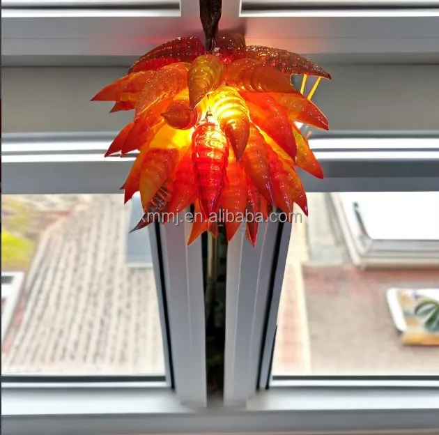 Modern Handmade Mouth Blown Art Shell Chandeliers Home Hotel Pendant ...