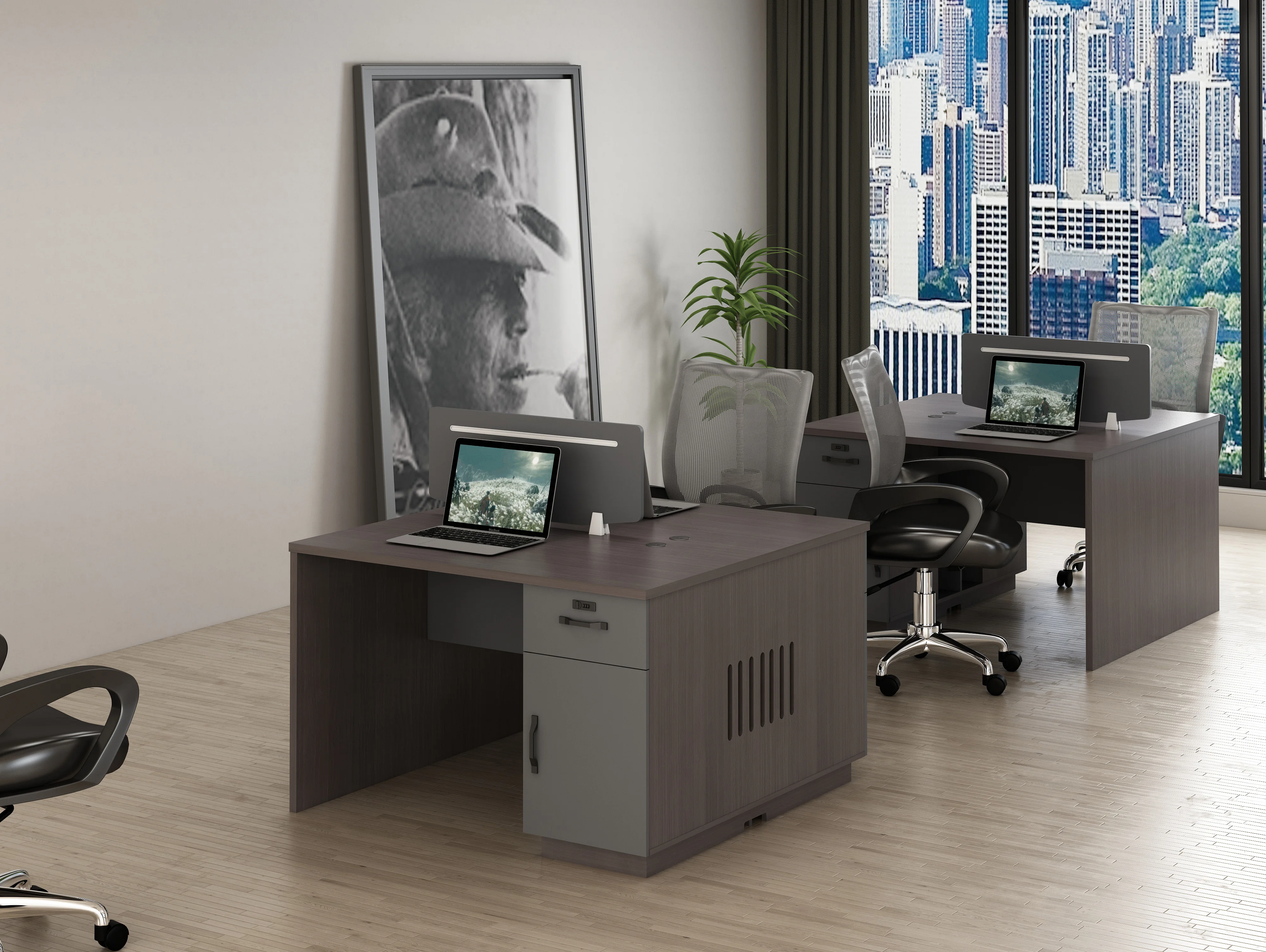 2024 New Model Office Desk Mdf Computer Desks Modern Design ...