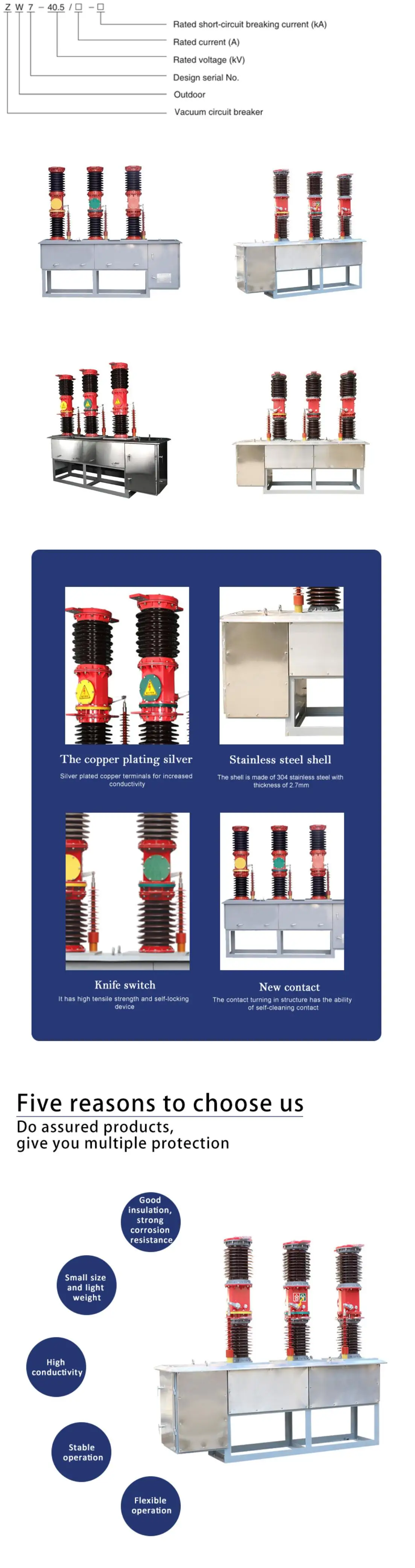 20kv 33kv 40.5kv High Voltage Vacuum Circuit Breaker Vcb - Buy High ...