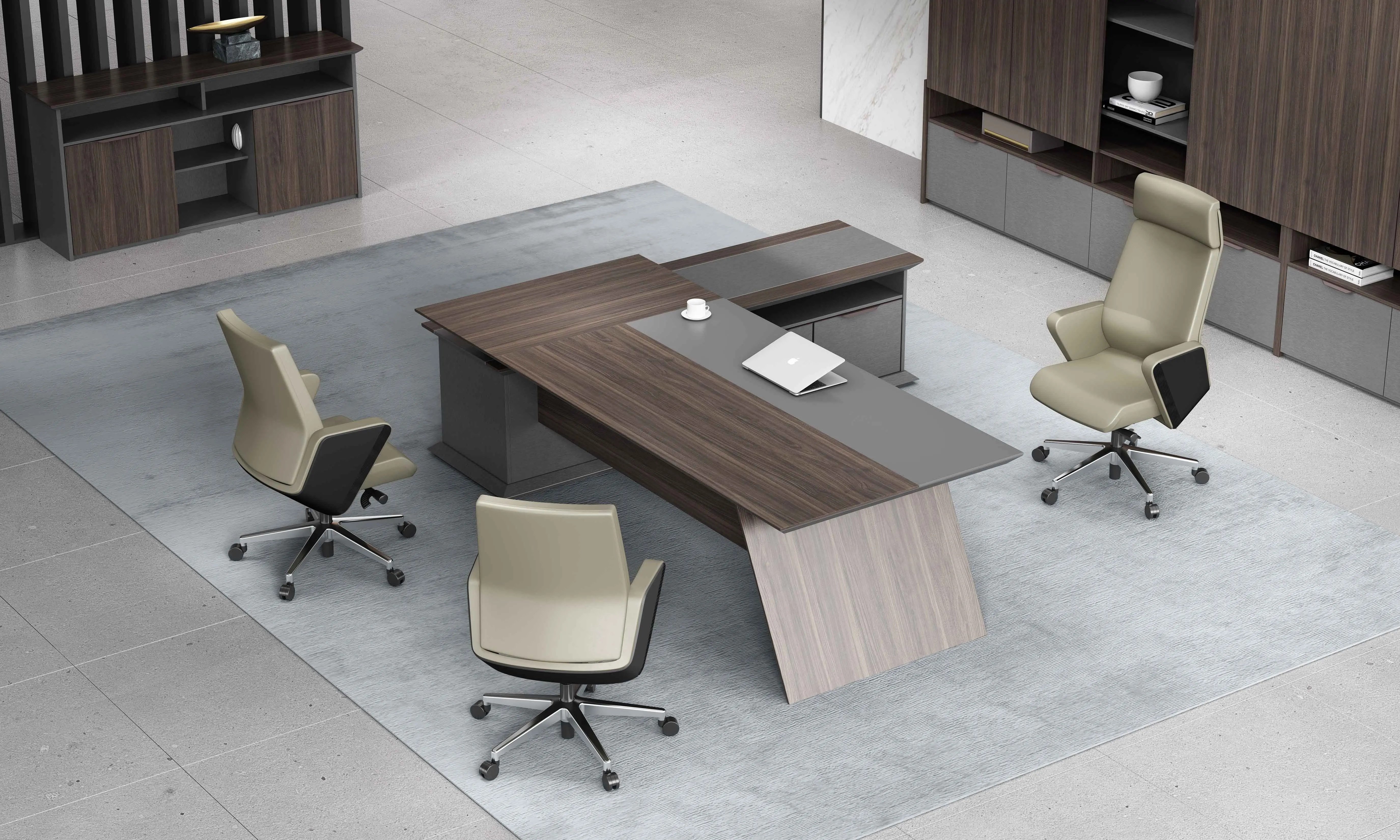 Modern Luxury Reclining Ergonomic Office Chair 4-speed Tilt Lock ...