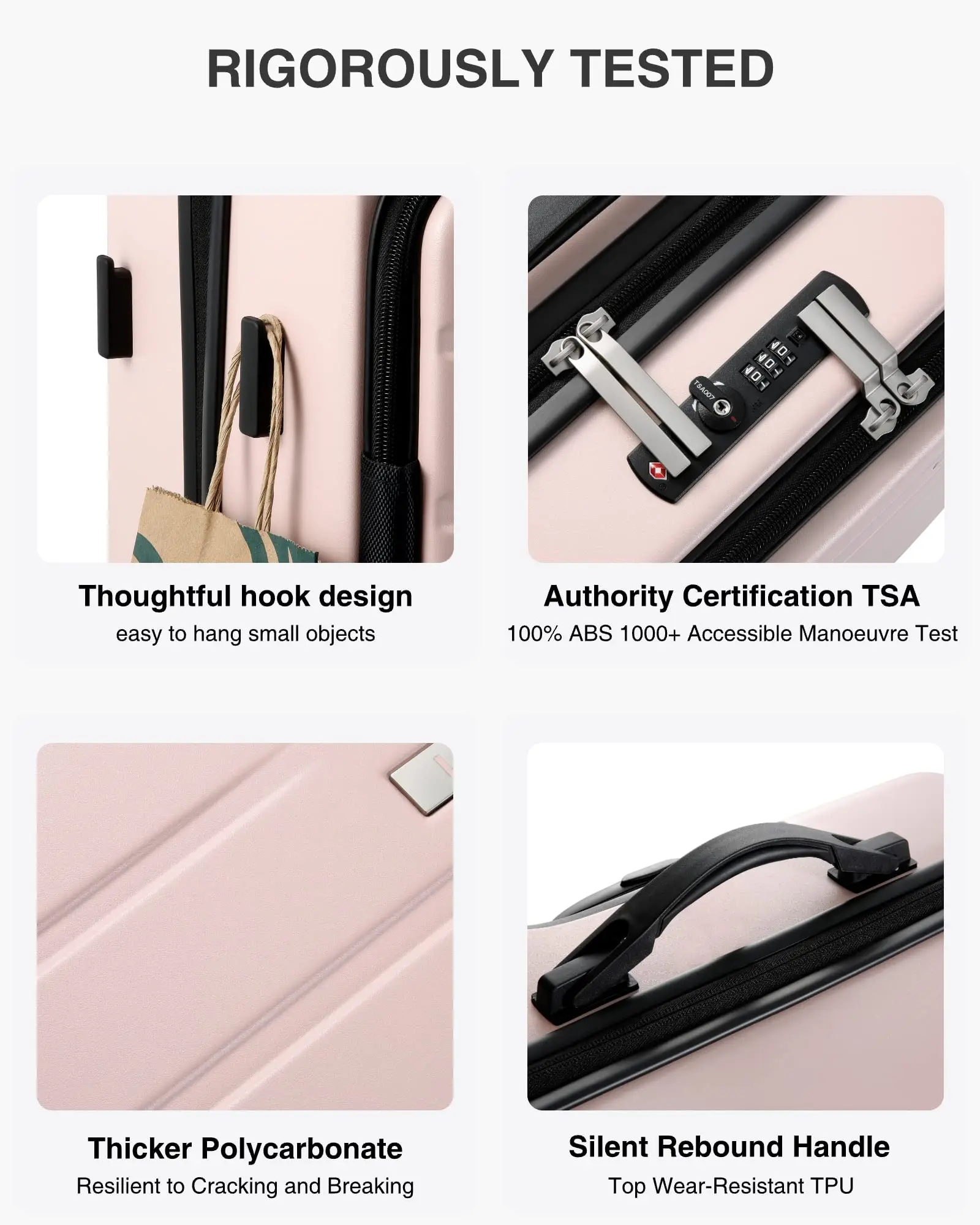 Luggage with Laptop Compartment - Airline Approved Travel Suitcase