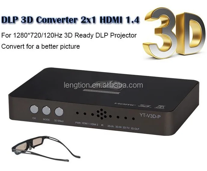 2d To 3d Converter Projector Converter - Buy Converter 720p120hz Dlp 3d ...