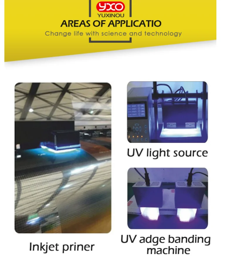 Portable UV Curing Lamp High Intensity UV Irradiation Output 395nm UV ...