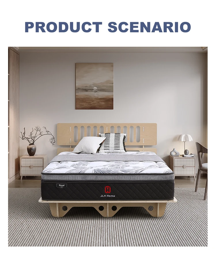 Luxury Style Bed Mattress King Size Gel Memory Foam Double-Layer Pocket ...