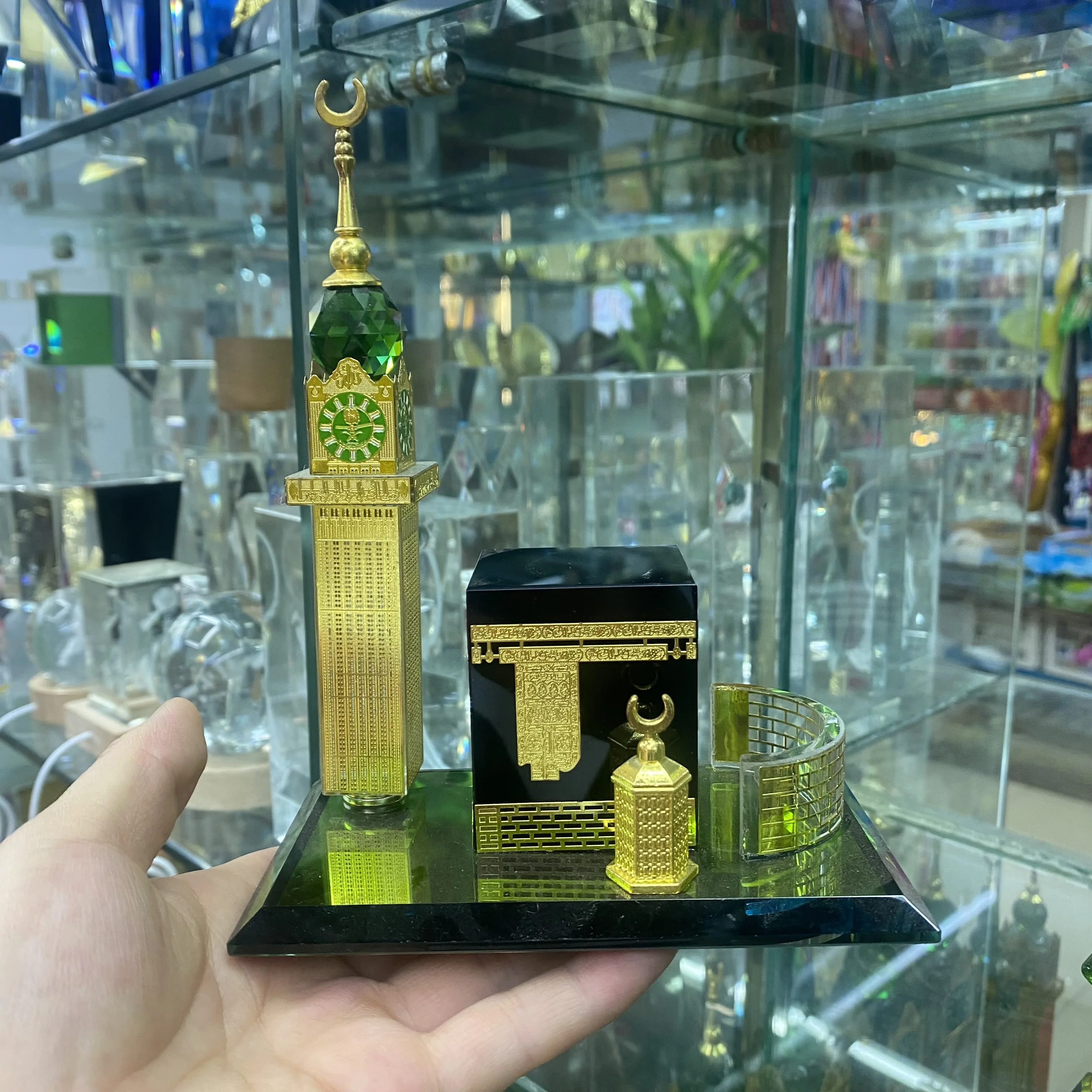 Islamic Gift Ware - KAABA Crystal Glass Ornament Souvenir