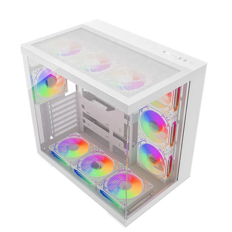 JNP Estructura Modular Doble Camara Pc Cabinet case Caja PC Micro ATX ...