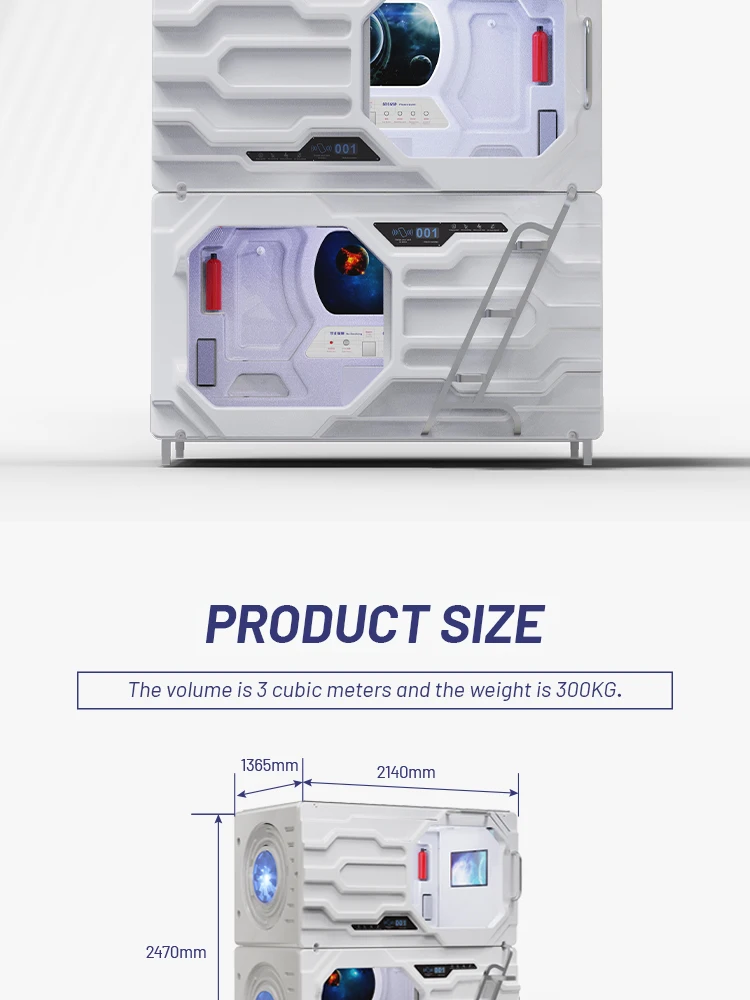 Capsule Hotel Bedroom Capsule Bed Sleeping Pod Bunk Bed