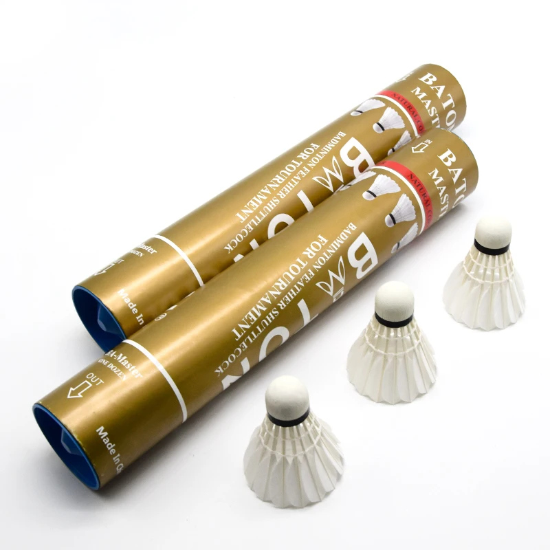 Custom Logo Goose Feather Badminton Shuttlecock Super Durable Class a ...